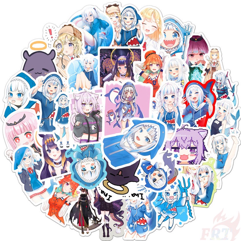 Jual Harga Termurah stiker sticker anime hololive vtuber gawr gura ...