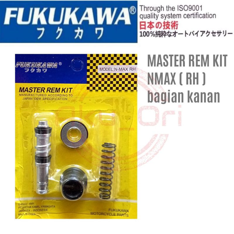 Jual MASTER REM KIT NMAX (RH) FUKUKAWA sil isi Master rem kit depan ...