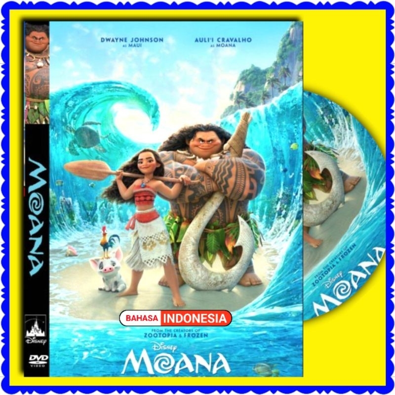 Jual KASET DVD DISNEY MOANA DUBBING BAHASA INDONESIA | Shopee Indonesia