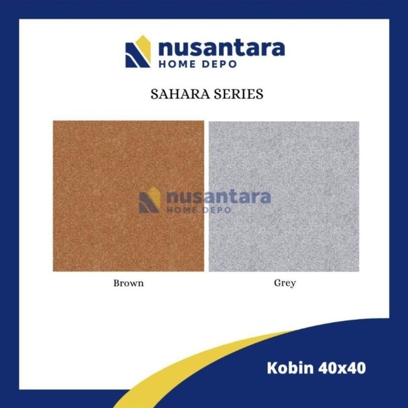Jual Keramik Lantai Kobin First Grade Rustic/Kasar Ukuran 40x40 Sahara Grey | Shopee Indonesia