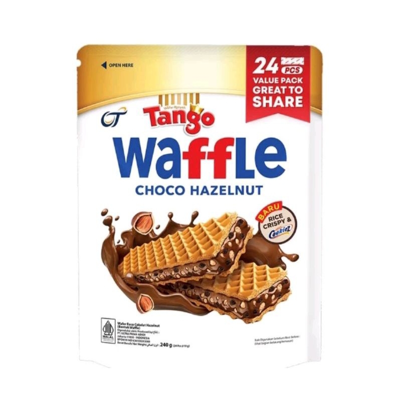 Jual TANGO WAFFLE CHOCO HAZELNUT POUCH 240GR | Shopee Indonesia