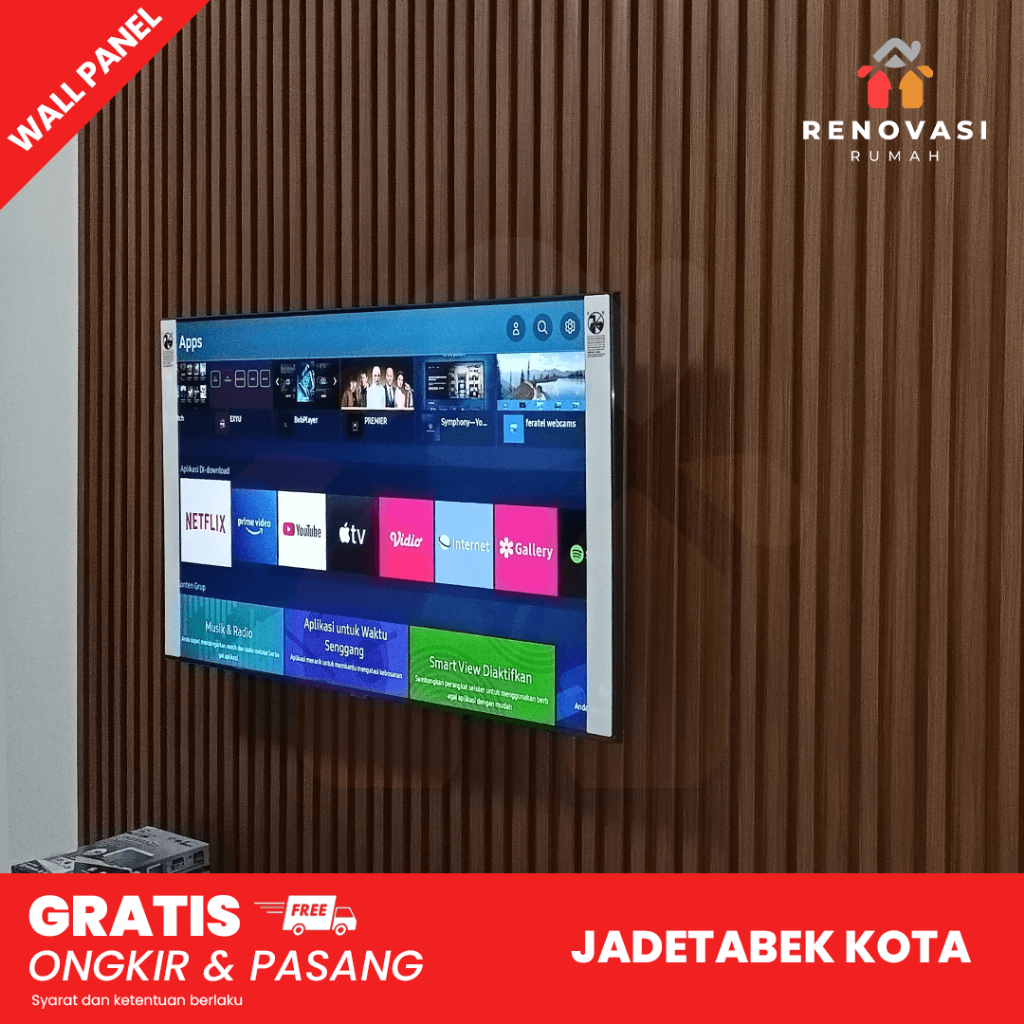 Jual Wall Panel BALIAN - High Bar BROWN CHERRY - C02 / Panel Dinding ...
