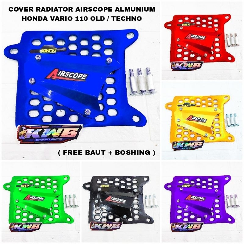 Jual Cover radiator hrc vario 110 cnc vario karbu airscope almunium ...