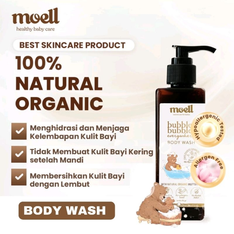 Jual Moell Body Lotion | Hair Lotion | Body Wash | Shampo Bayi ...