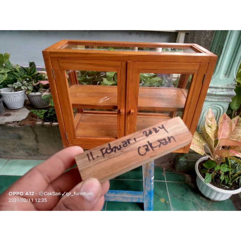 Jual Etalase Kayu Jati/Etalase makanan/Etalase Roti/Etalase Bakso ...
