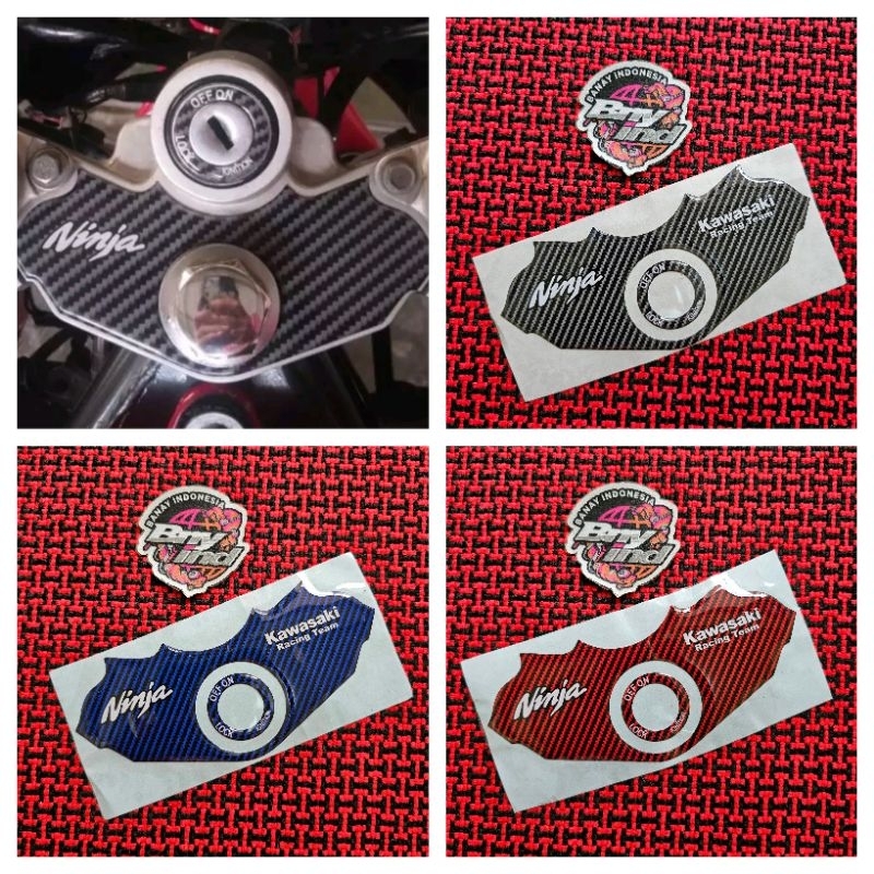 Jual Stiker Sticker Emblem Segitiga Dan Kontak Ninja RR New Ninja RR ...