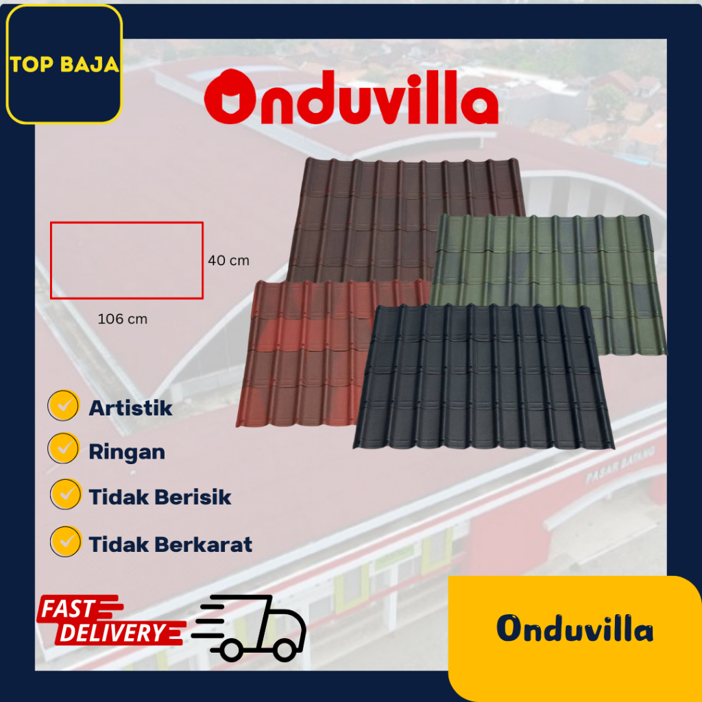 Jual Atap Genteng Eksklusif Bitumen Onduvilla roof tiles warna menarik ...