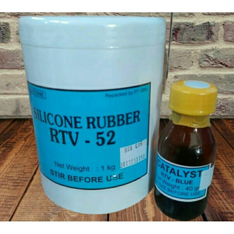 Jual SILICONE RUBBER RTV-52 +KATALIS 1 KG | Shopee Indonesia
