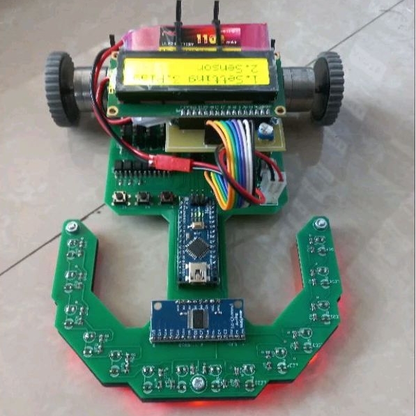 Jual Robot Line Follower Mikro Pro1 14 Sensor Free Coding Standard