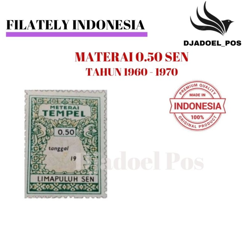 Jual MATERAI 0.50 SEN TAHUN 1960 - 1970 | Shopee Indonesia