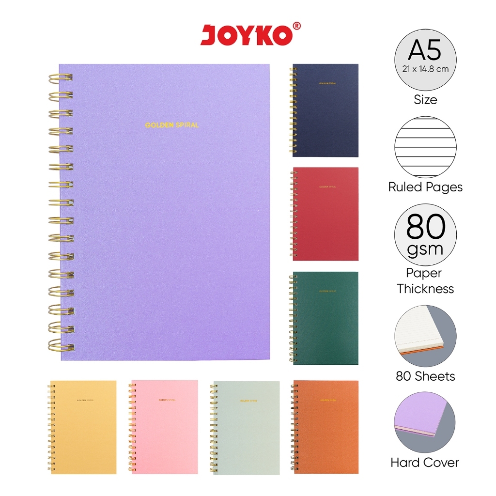 Jual Spiral Ruled Notebook Joyko NB-721 A5 Buku Tulis Catatan Bergaris ...