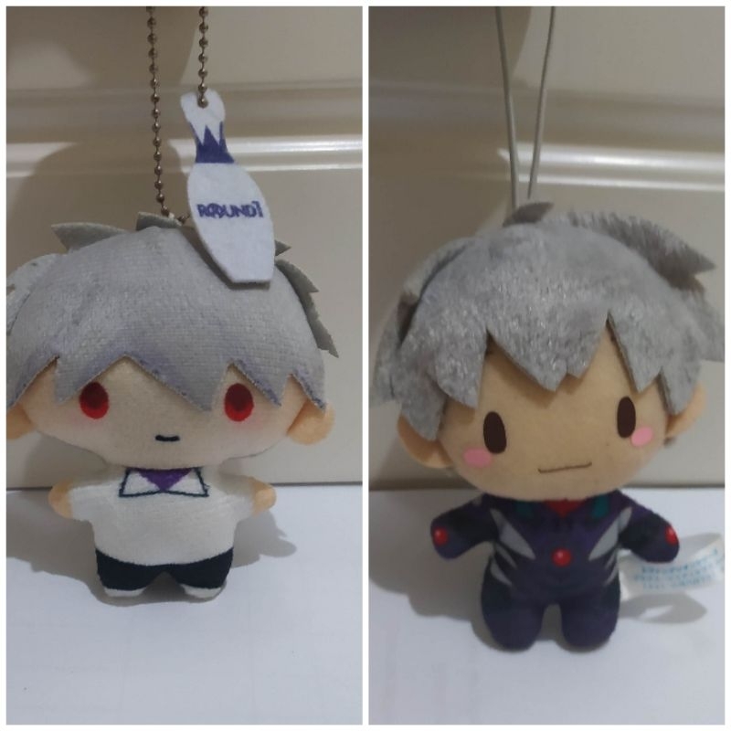 Jual Shin Evangelion Original Mini Mascot Plush Kaworu Nagisa Shinji ...