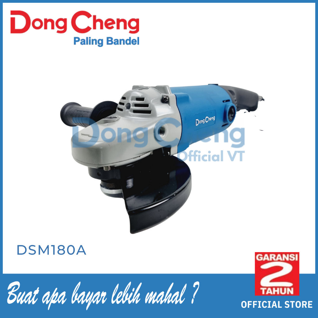 Jual DongCheng DSM180A Mesin Gerinda Angle Grinder 7" | Shopee Indonesia