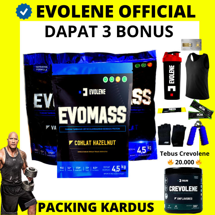 Jual EVO MASS GAINER EVOMASS 10 LBS EVOLENE BPOM HALAL 10LBS 10LB LB 4. ...