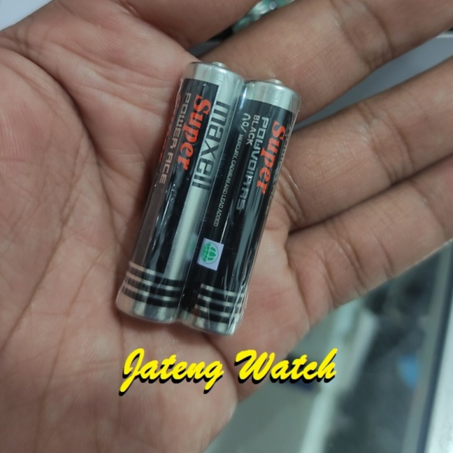 Jual Baterai Original Maxell Super Power Ace Black R03(AB)2P AAA (A3) 1,5V Harga Perpasang / 2 ...