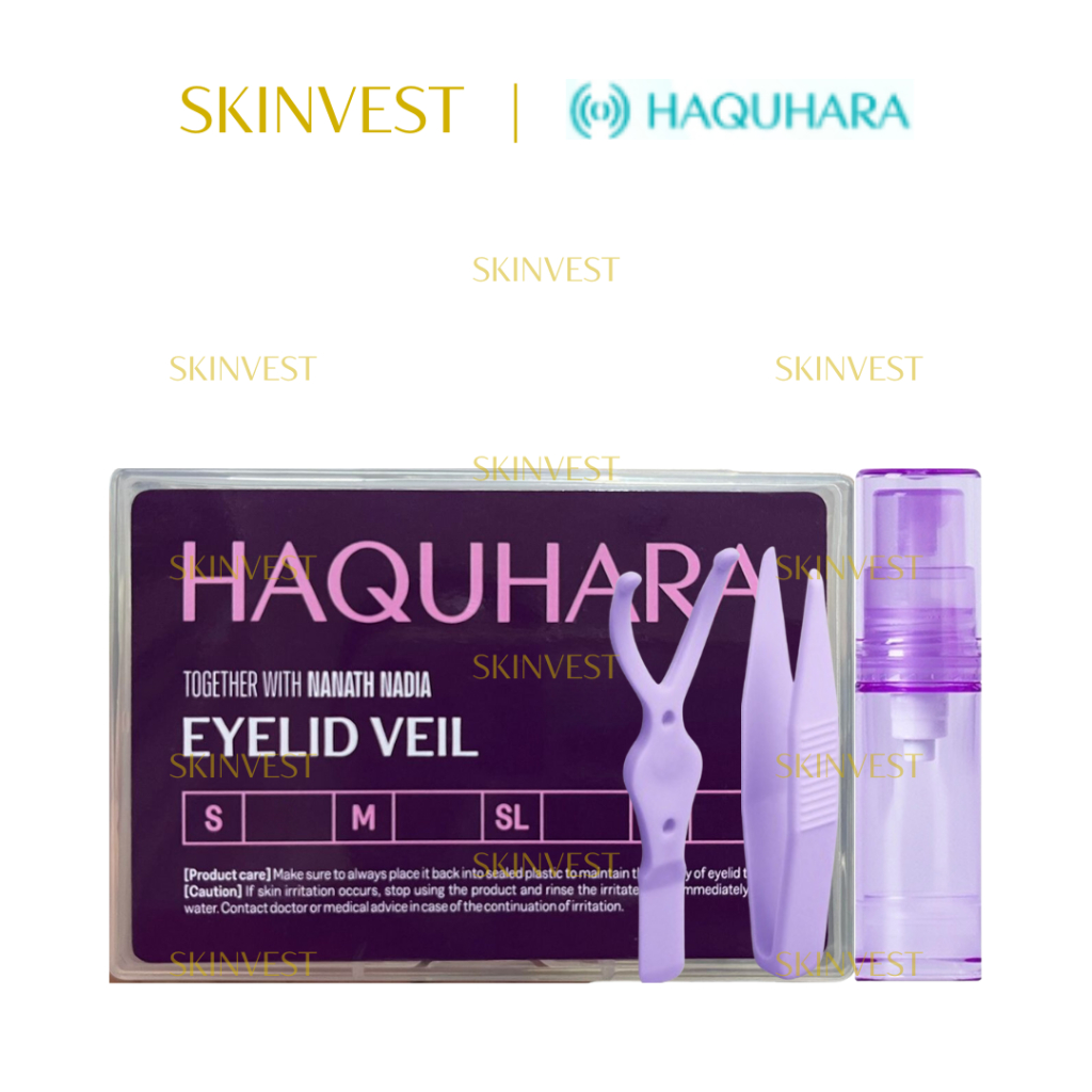 Jual HAQUHARA Hara Eyelid Veil Tools - Fork Tweezer Bottle Box Kosong ...