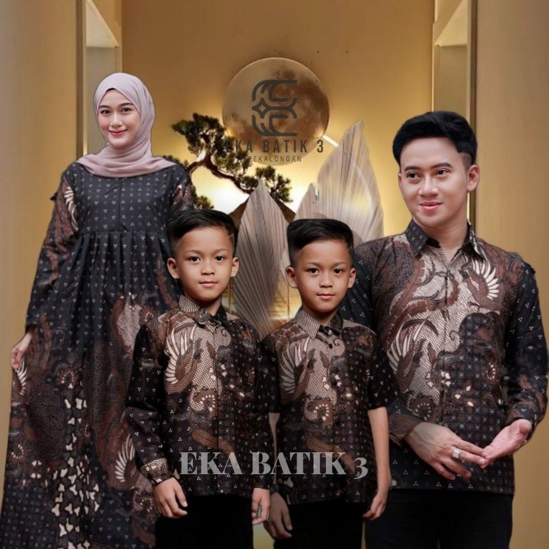 Jual BAJU BATIK COUPLE KELUARGA SUAMI ISTRI DAN ANAK LAKI LAKI MODERN | Shopee Indonesia