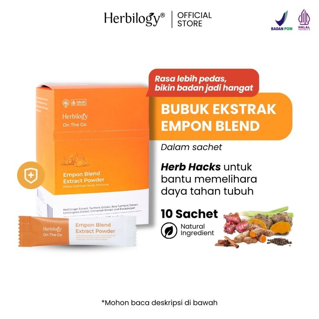 Jual Herbilogy On the Go Empon Blend Extract 10 Sachet | Shopee Indonesia
