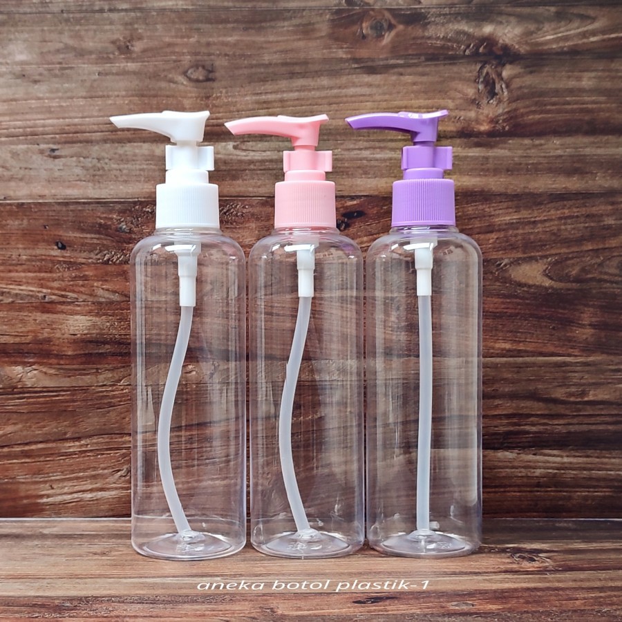 Jual Botol Sabun 250ml Pet Plastik Bening / Botol Pump 250 Ml Pump Clip Lock Plastik Tebal ...