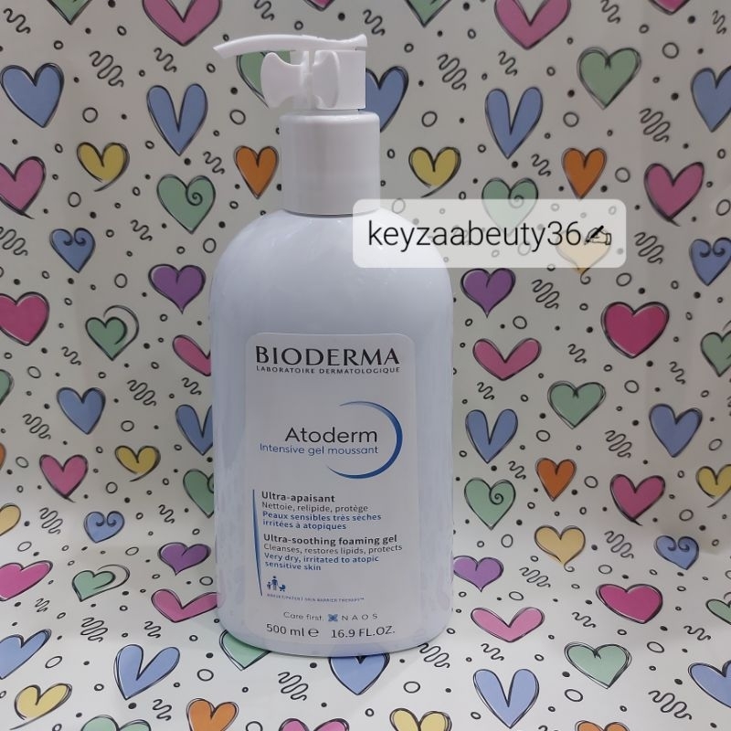 Jual BIODERMA Atoderm Intensive Gel Moussant Sabun Pump 500ml | Shopee ...