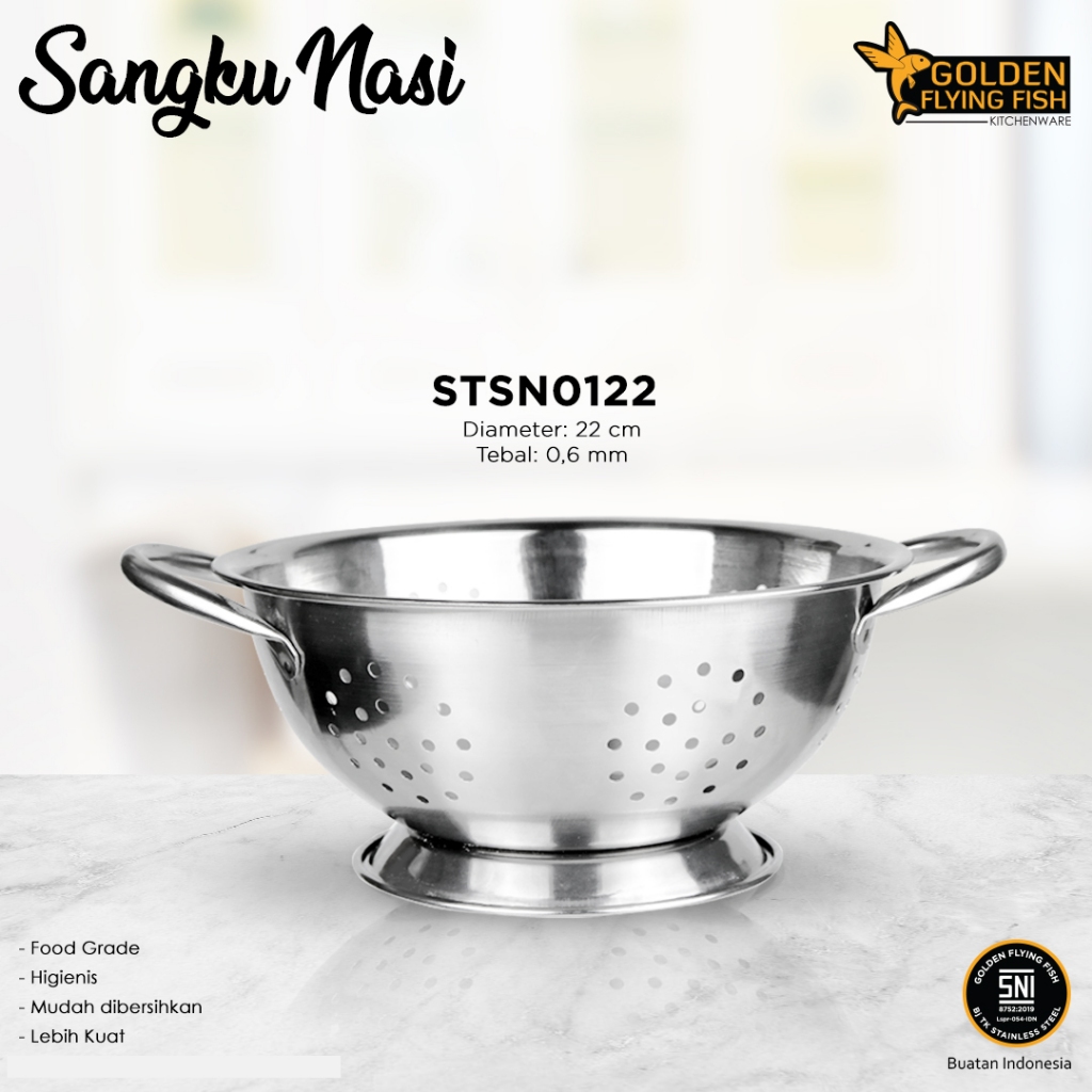 Jual Arwana Houseware Sangku Nasi Stainless Steel STSN0122 - Golden ...