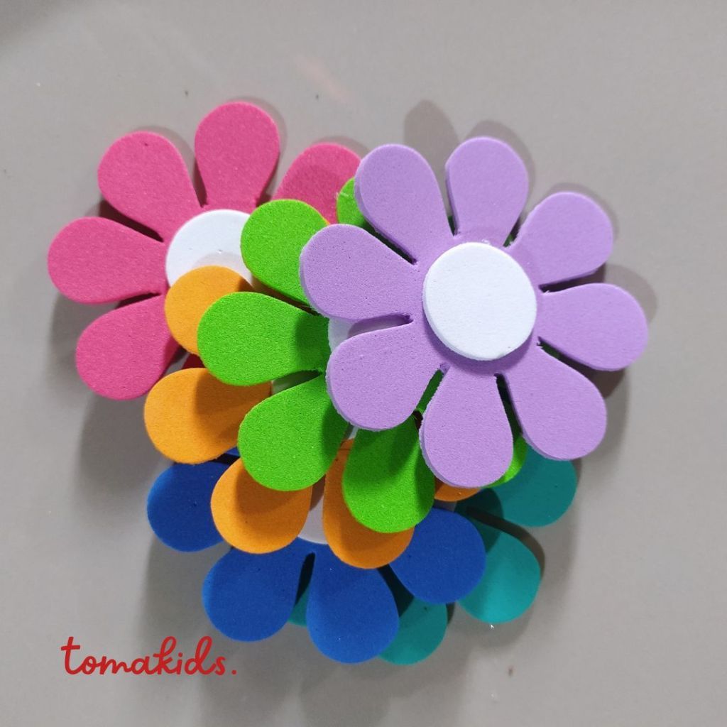 Jual Hiasan Dinding Tempelan Dinding Spon Bentuk Bunga Tipe B | Shopee ...