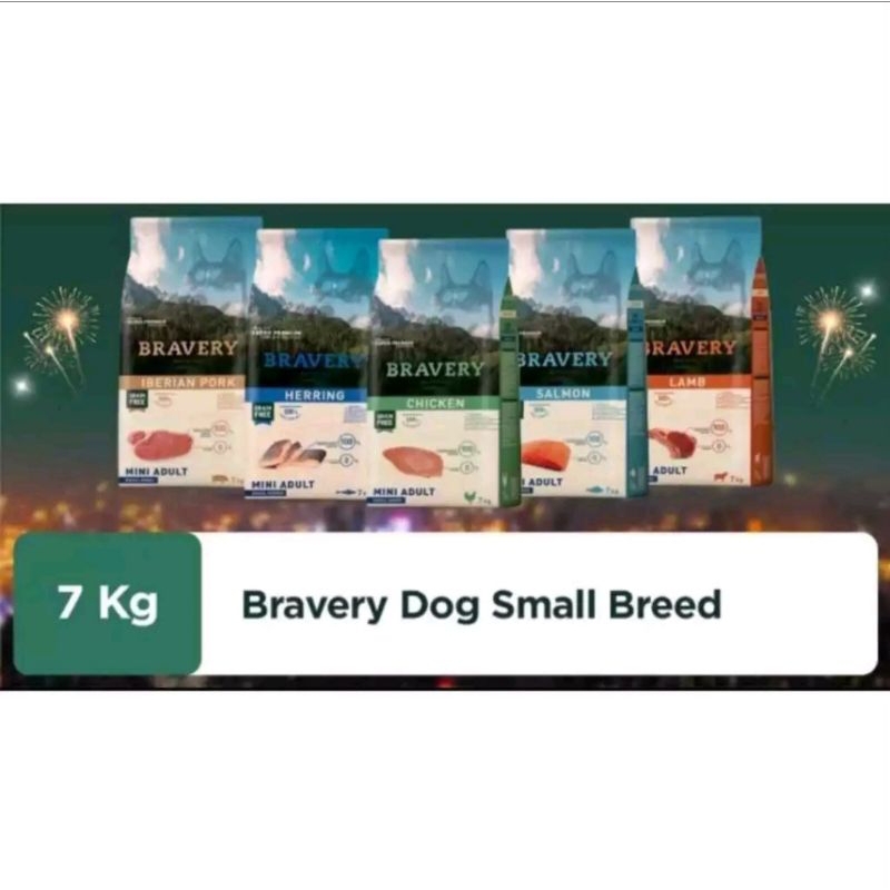 Jual bravery mini puppy adult small breed 7kg dog food hypoallergenic ...