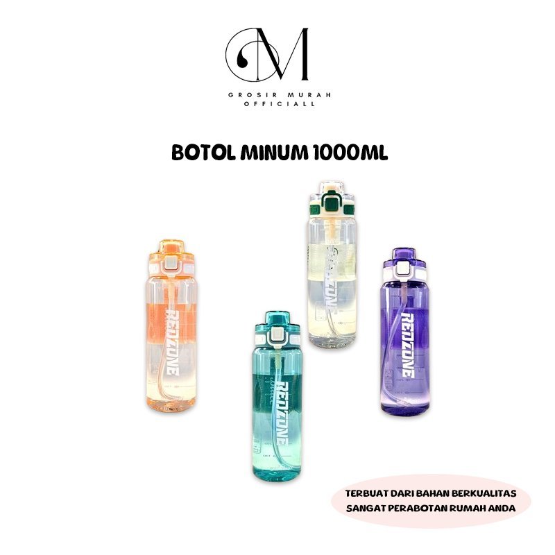 Jual GMO Botol Minum 1Liter Relax Olahraga Kantor Sekolah Portable ...