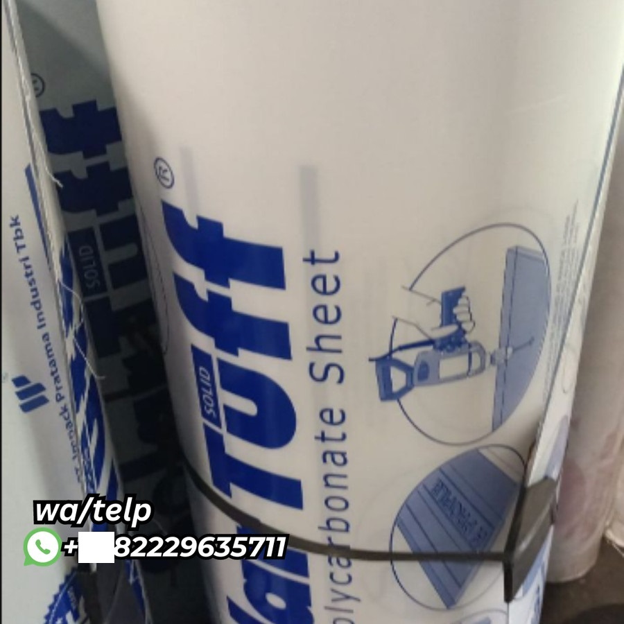 Jual Atap Polycarbonat / Atap bening Solartuff Solid / Solar Flat ...