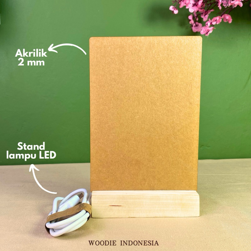 Jual Paket Akrilik Komplit Set Akrilik Bahan Gift Akrilik Sama Stand ...