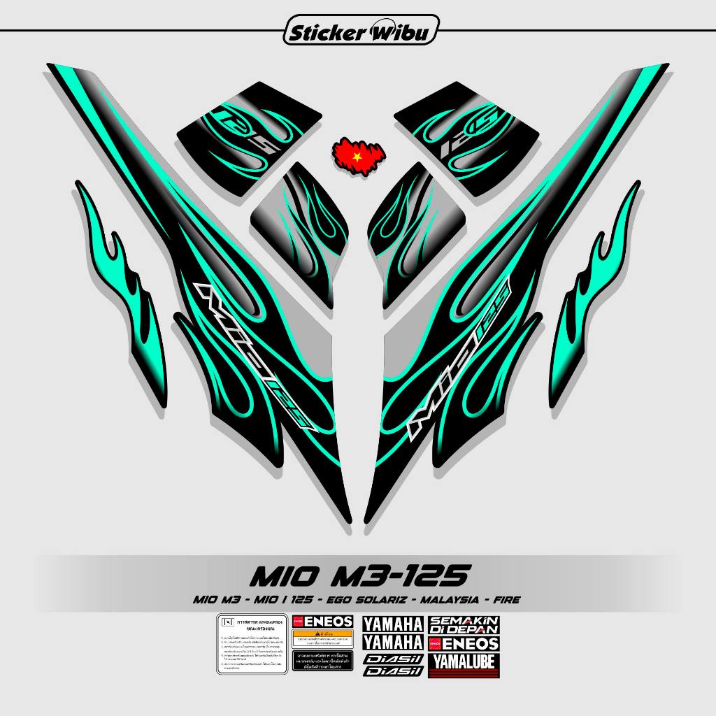 Jual Striping Mio 125 Motif XX3/Sticker Mio M3/Z/125/Stiker/Sticker ...
