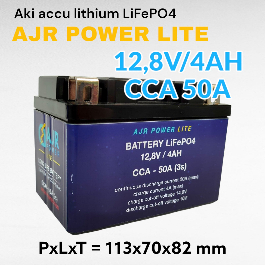 Jual Aki Accu Lithium LiFePo4 12V 4AH BeAT Scoopy Revo Mio Supra x 125 ...