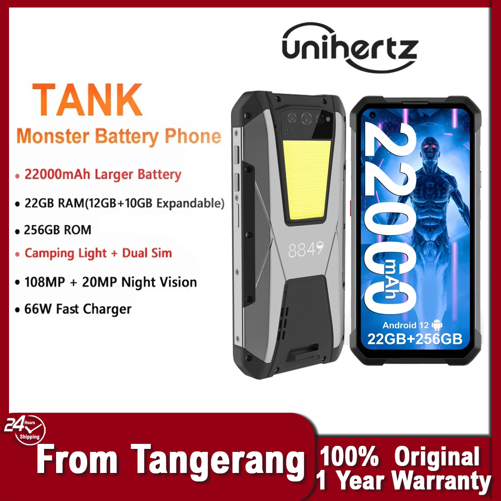 Jual 【24 Hour Shipping Tangerang】Unihertz TANK Larger Battery Rugged ...