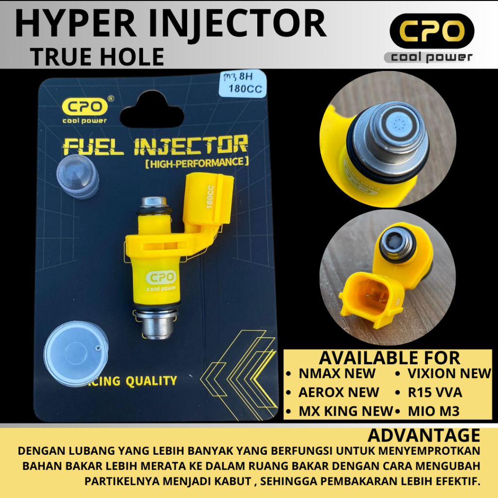 Jual INJEKTOR INJECTOR CPO RACING YAMAHA AEROX NMAX NEW MIO M3 MX KING ...
