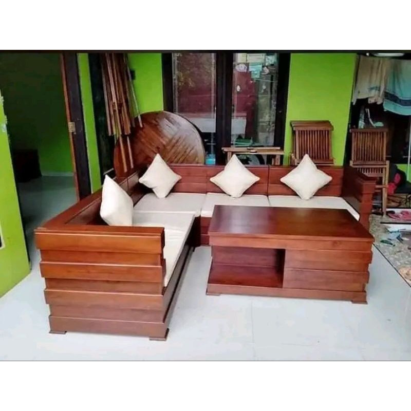 Jual kursi tamu sudut box kursi sudut box kursi sudut jati kursi sudut ...