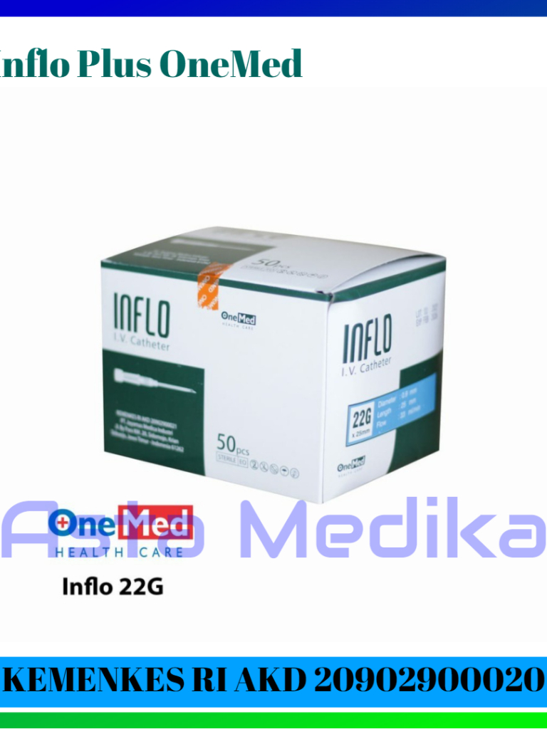 Jual Jarum IV Catheter Inflo Plus Onemed No 18G, 20G, 22G, 24G ...