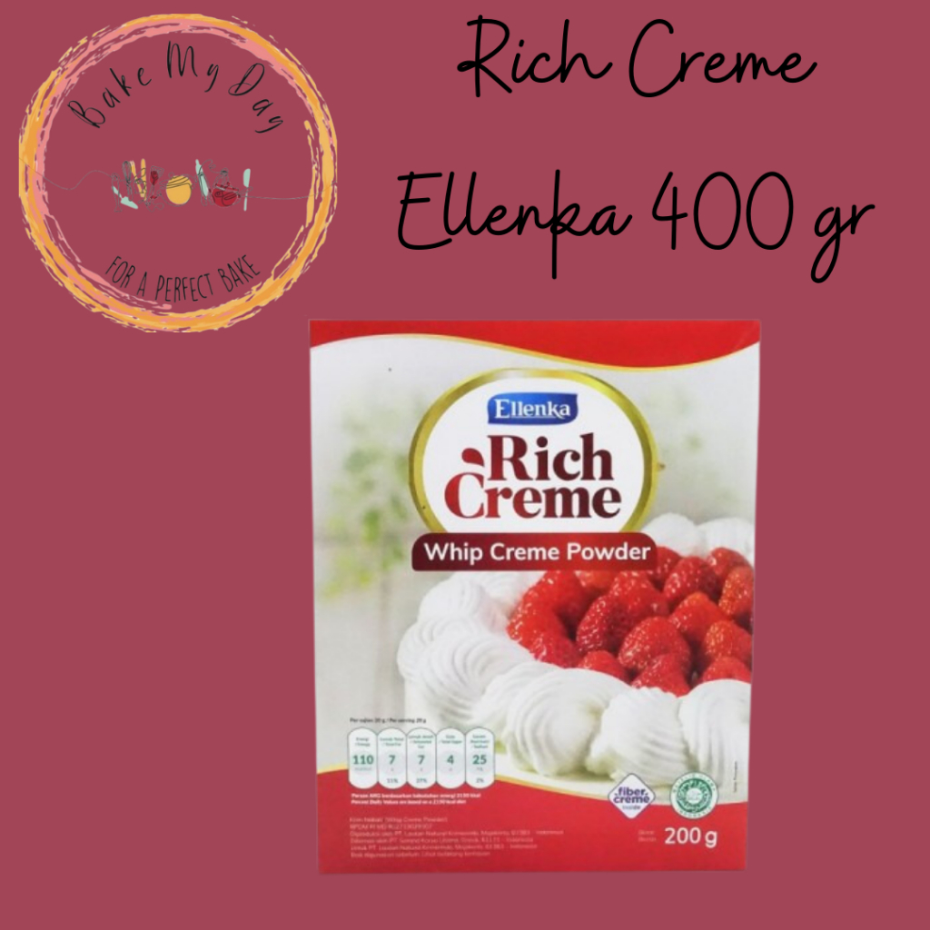 Jual Rich Creme Ellenka Whipping Cream 400 gr | Shopee Indonesia