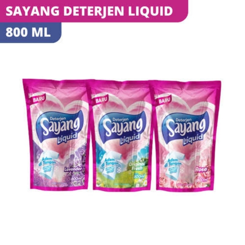 Jual Detergen Cair Sayang Liquid 750Ml | Shopee Indonesia