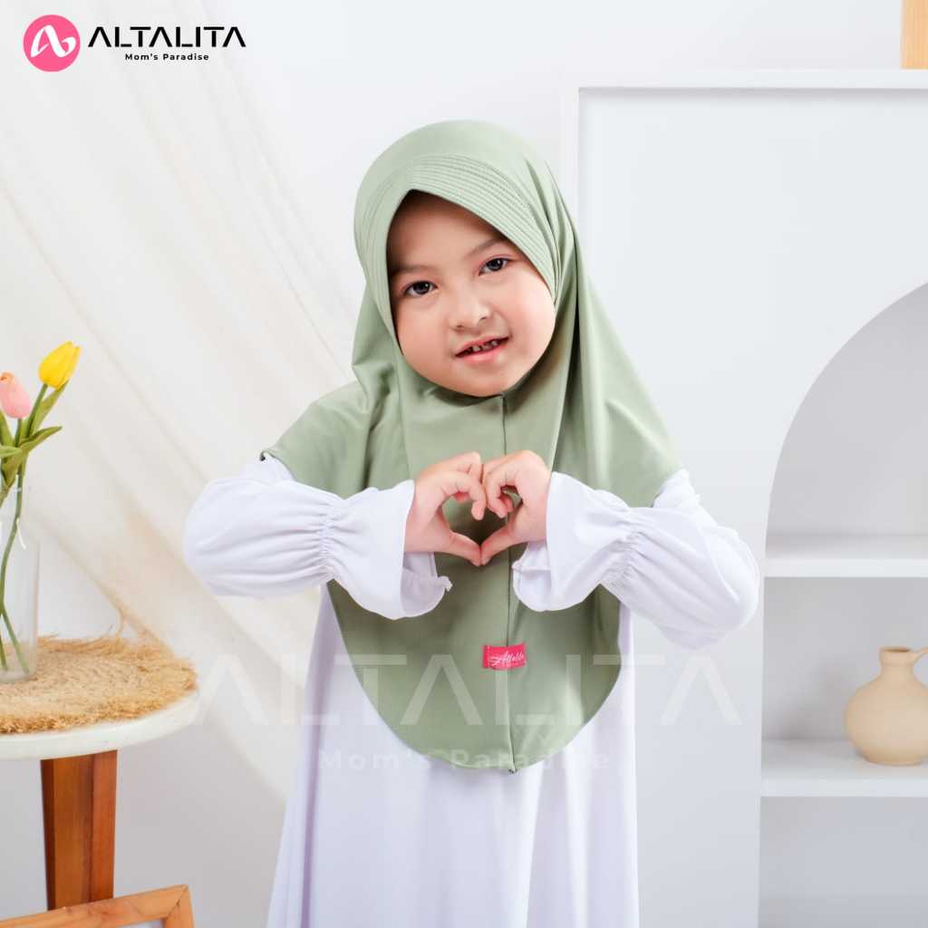 Jual Altalita - Jilbab Bergo Anak Instan Usia 3 - 9 Tahun Jersey Premium Kerudung Alea Pinguin ...