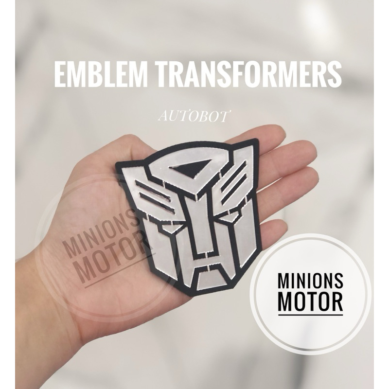 Jual sticker stiker 3d emblem transformers autobot motor mobil | Shopee ...