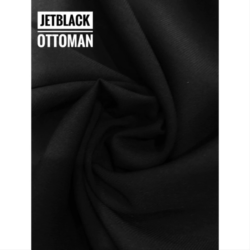 Jual Kain Jetblack Ottoman Lebar 175cm,Dress,Jubah,Syar’i/Abaya Premium ...