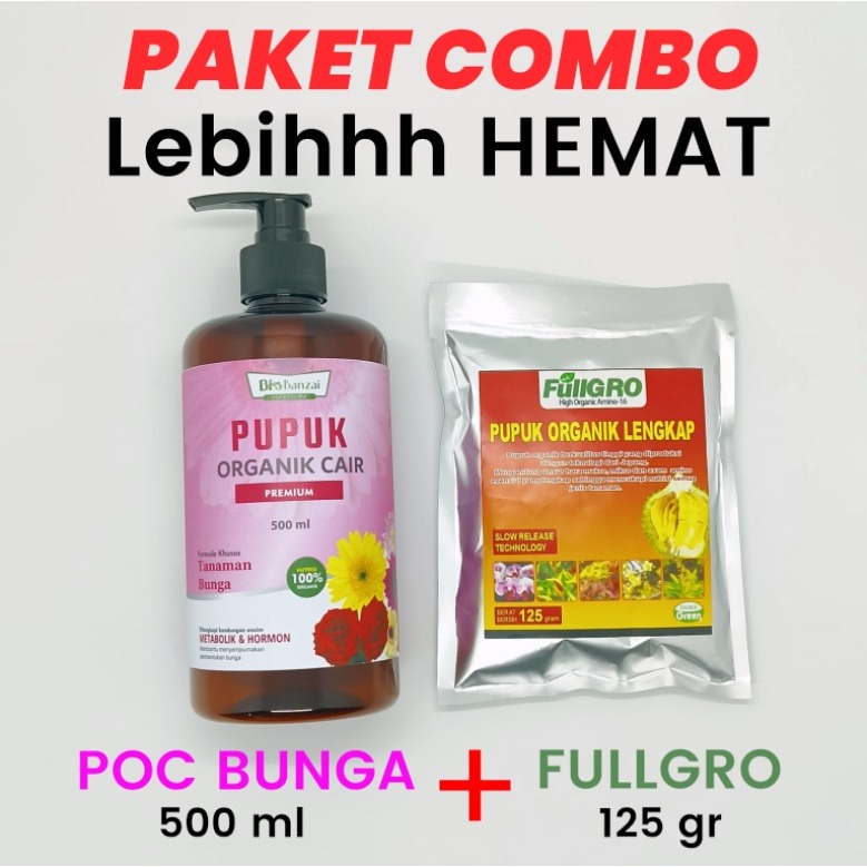 Jual Paket combo poc Bio banzai tanaman bunga kemasan 500ml dan pupuk ...