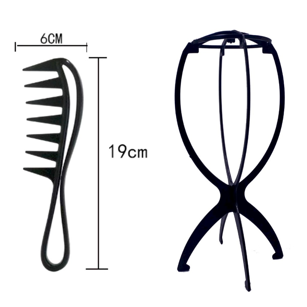 Jual Hairclip Wig Stand Wig Stand Holder Sisir Hairstylist Anti Rusak ...