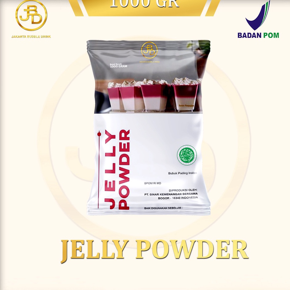 Jual Free Ongkir Bubbuk Minuman JELLY KONYAKU Powder 1 KG JBD HALAL | Shopee Indonesia
