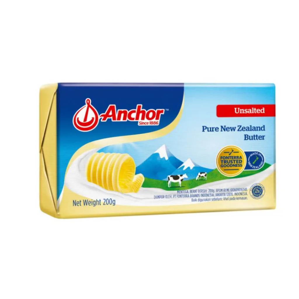 Jual Anchor Cheddar Block Cheese 150g / Cheddar 12 Slices 200g ...