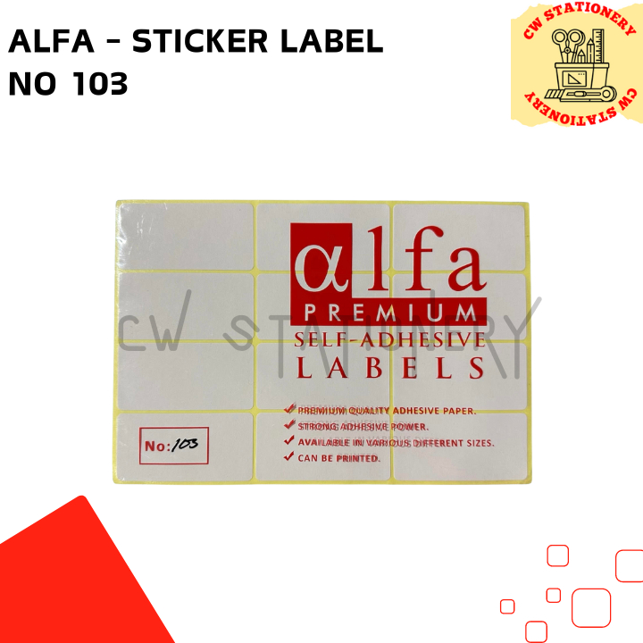 Jual Alfa - Sticker Stiker Label Nama Harga Undangan no 103 | Shopee ...