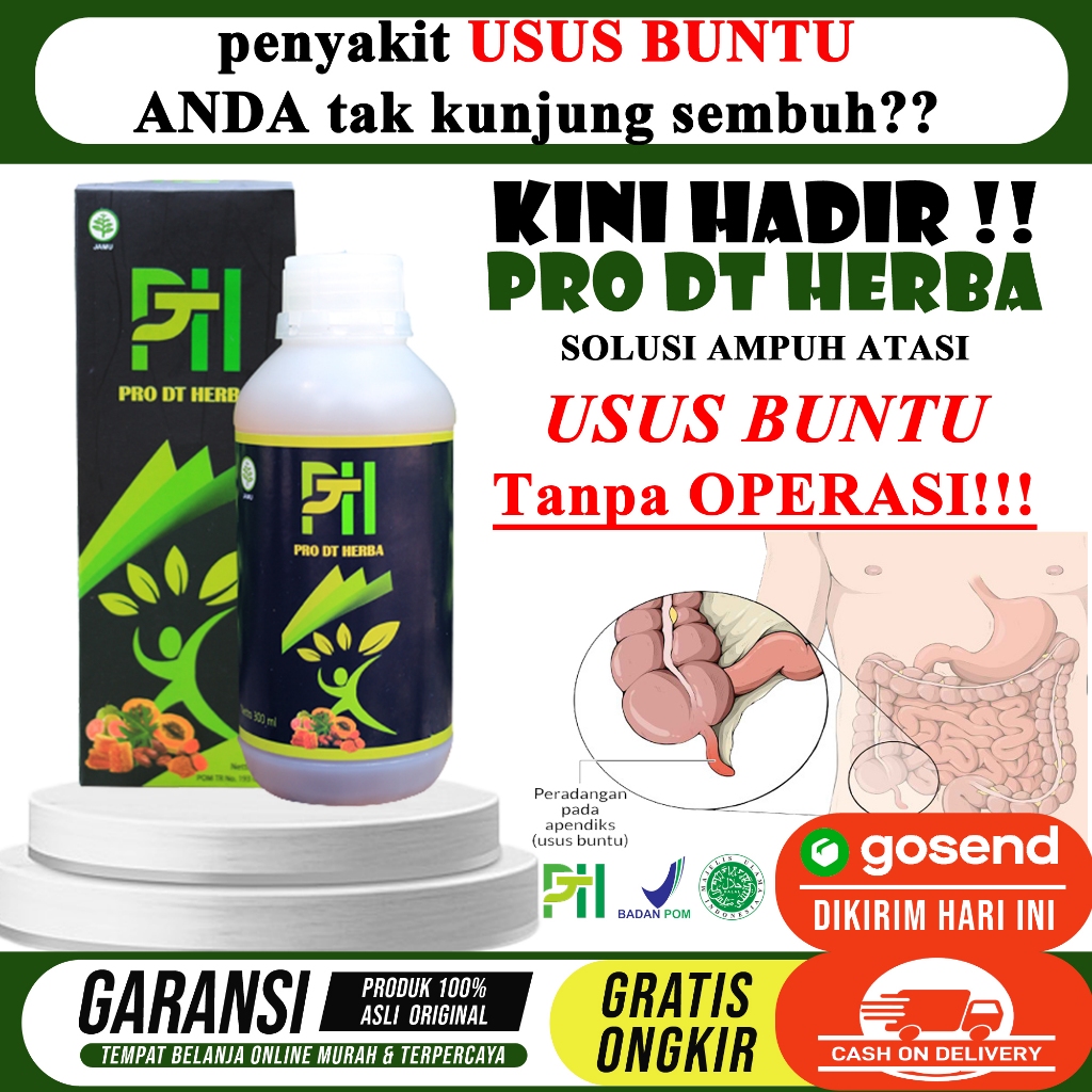 Jual Obat Usus Buntu dan Radang Usus Paling Ampuh Tanpa Operasi PRO DT ...
