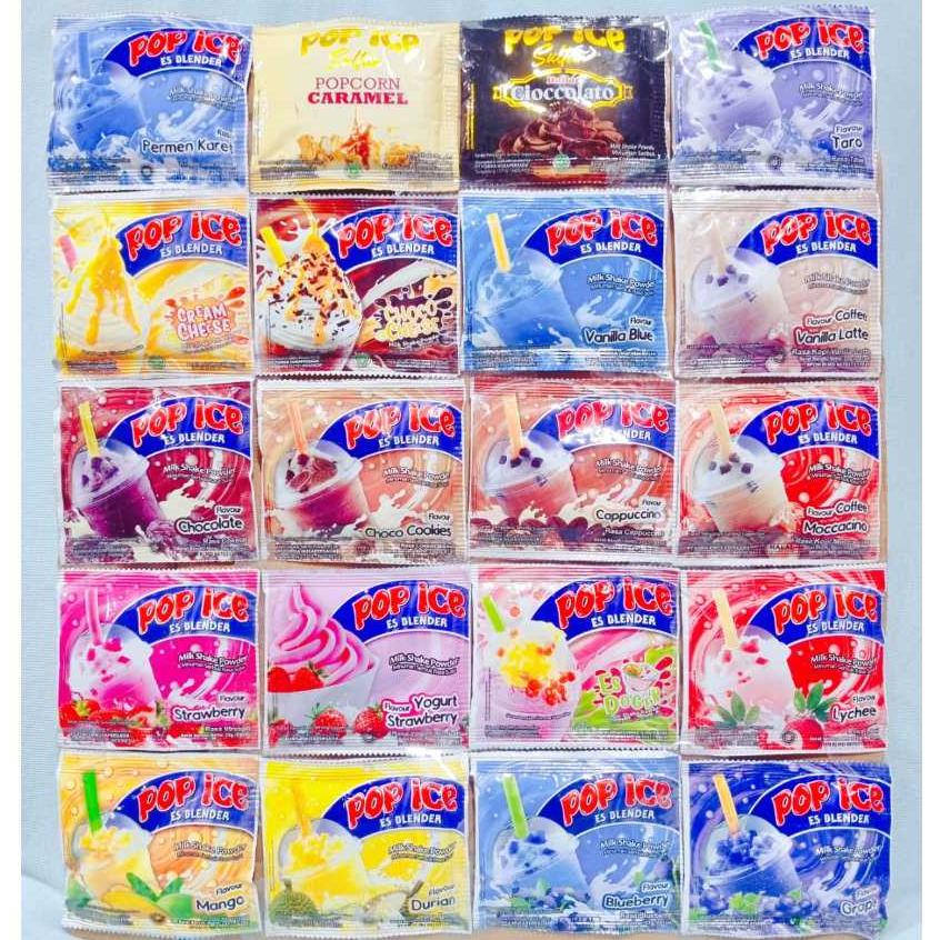 Jual Pop Ice Es Blender Renteng (1 Renteng isi 10 Pcs) | Shopee Indonesia