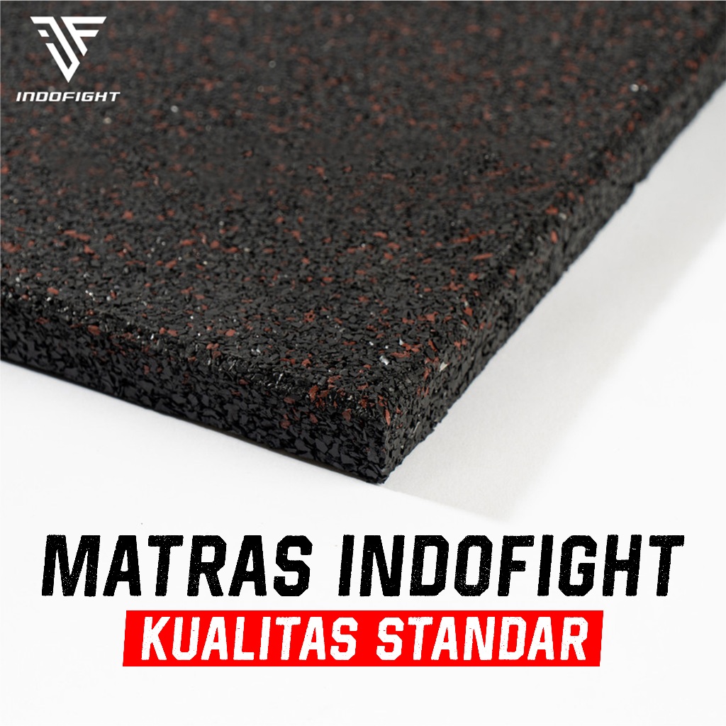 Jual Matras Gym Karet 50cm x50 cm x 1,5 cm Indofight Karpet Fitness ...