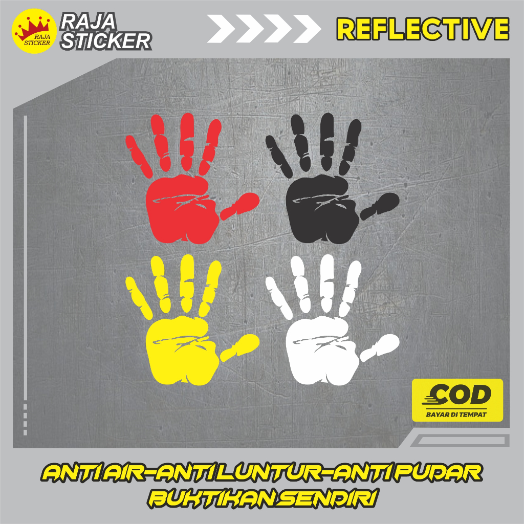 Jual Sticker telapak tangan / Stiker cutting telapak tangan | Shopee ...